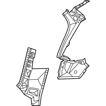 77611-6RA1A Genuine Nissan #776116RA1A Pillar-Back,Outer LH