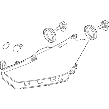 26010-5R00A Genuine Nissan #260105R00A Headlamp Assy-Rh