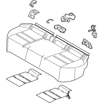 88300-6RA0A Genuine Nissan #883006RA0A Cushion Assembly Rear Seat