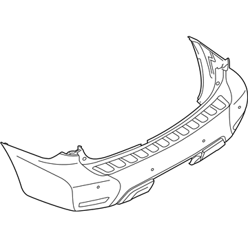 85022-6JL0H Genuine Nissan #850226JL0H FASCIA-Rear Bumper