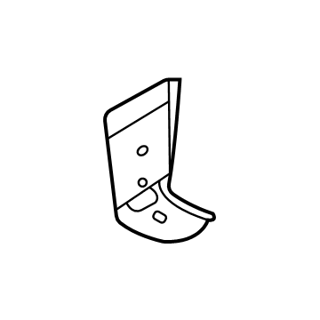 G9185-6LBMA Genuine Nissan #G91856LBMA Bracket-Rear Bumper Side