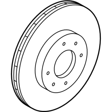 40206-6RA0A Genuine Nissan #402066RA0A Rotor-Disc Brake,Front