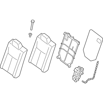 Rear Seat Components - 2020 Nissan Sentra
