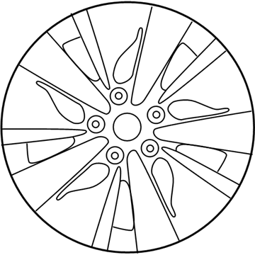 40300-6CA4A Genuine Nissan #403006CA4A Aluminum Wheel