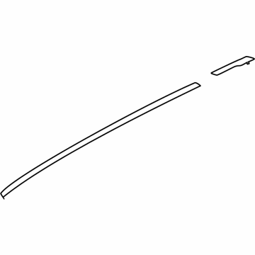 73853-6RA0A Genuine Nissan #738536RA0A Moulding Assy-Roof Side LH