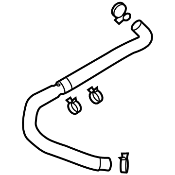 21501-6RA0A Genuine Nissan #215016RA0A Hose-Radiator,Upper