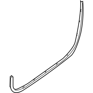 82831-9BU0B Genuine Nissan #828319BU0B Weatherstrip-Rear Door,LH