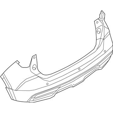 85022-5R01J Genuine Nissan #850225R01J Fascia Kit-Rear Bumper
