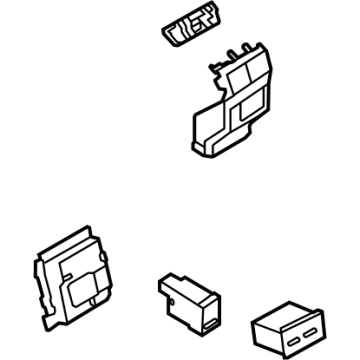 96930-6RB1A Genuine Nissan #969306RB1A Finisher-Console Box