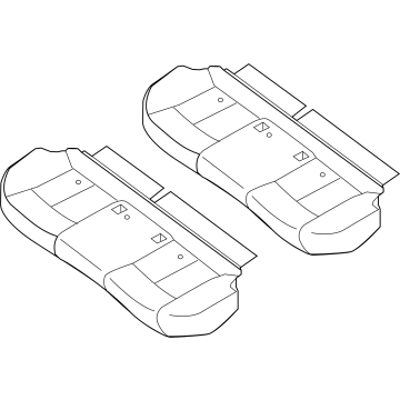 88300-6LX8E Genuine Nissan #883006LX8E Cushion Assy-Rear Seat