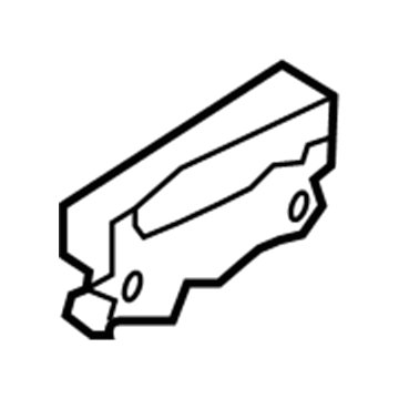 809A4-9FV0A Genuine Nissan #809A49FV0A Pad Front Door Outer, RH