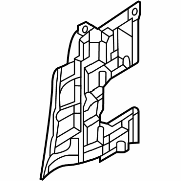 64839-6RR0A Genuine Nissan #648396RR0A Splash Guard-HOODLEDGE,LH