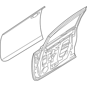 80101-3NF2A Genuine Nissan #801013NF2A Door Assy-Front,LH
