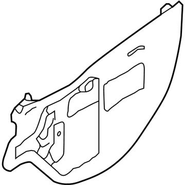 80860-9FT0B Genuine Nissan #808609FT0B SCREEN-SEALING,FRONT RH