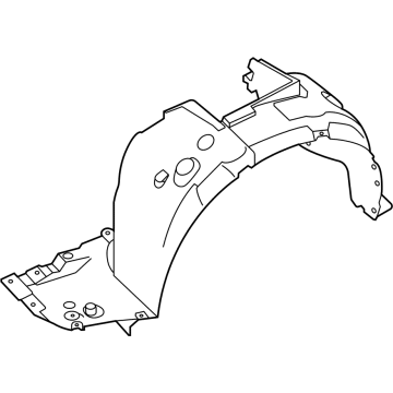 63840-6LB0A Genuine Nissan #638406LB0A Protector-Front Fender,RH