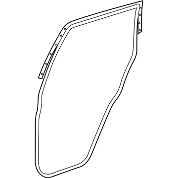 82831-9UH0A Genuine Nissan #828319UH0A Weatherstrip-Rear Door,LH