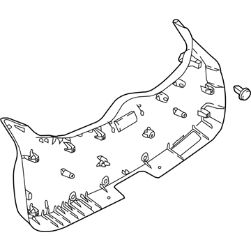 90901-6MR0B Genuine Nissan #909016MR0B Finisher-Back Door,Lower