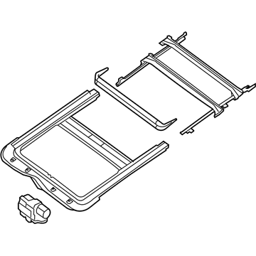 91306-JB11A Genuine Nissan 91306JB11A Sunroof Rail Complete