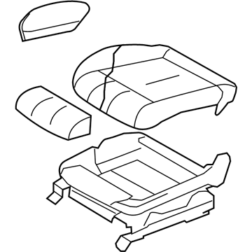 87350-1NS3C Genuine Nissan 873501NS3C Seat Cushion Left Hand