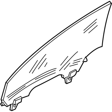 80300-AM80A Genuine Nissan #80300AM80A Glass Assembly-Door