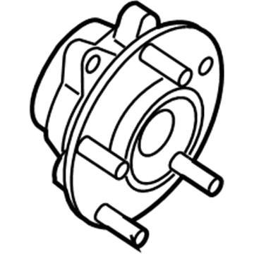 40202-JG01B Genuine Nissan #40202JG01B HUB ASSY ROAD WHEEL