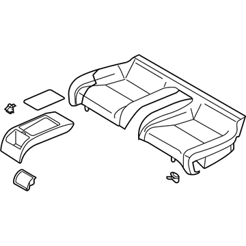 88300-AM300 Genuine Nissan #88300AM300 Rear Cushion Assembly