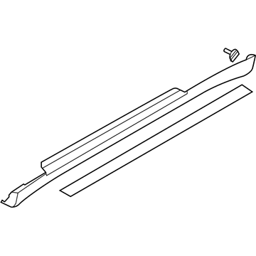 76851-AM868 Genuine Nissan #76851AM868 MUDGUARD-SILL C