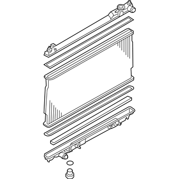 21460-AQ800 Genuine Nissan 21460AQ800 Radiator Assembly