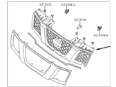 62310-9BF0B Genuine Nissan #623109BF0B Grille Radiator