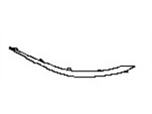 62075-5AA2A Genuine Nissan #620755AA2A Moulding-Front Bumper,LH