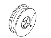 40300-4FU1B Genuine Nissan #403004FU1B Disc Wheel Assembly