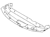 62322-3YU0A | Genuine Nissan #623223YU0A RADIATOR GRILLE-UPPER