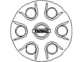 40315-EA000 Genuine Nissan #40315EA000 Disc Wheel Cap