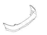 85022-6FL0H Genuine Nissan #850226FL0H Rear Bumper Cover