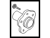 43202-AG000 Genuine Nissan #43202AG000 Hub Assy-Rear
