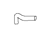 11826-1HK0A Genuine Nissan #118261HK0A Blowby Gas Hose