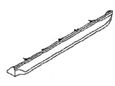 82877-4BA0A Genuine Nissan #828774BA0A Moulding-Rear Door,LH