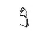 78818-ET00A | Genuine Nissan #78818ET00A CLOSING-REAR BUMPER,RH