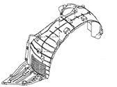 63840-3TA0A | Genuine Nissan #638403TA0A PROTCT FRONT FENDER R