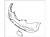 62022-5HK0H Genuine Nissan #620225HK0H Front Bumper Cover